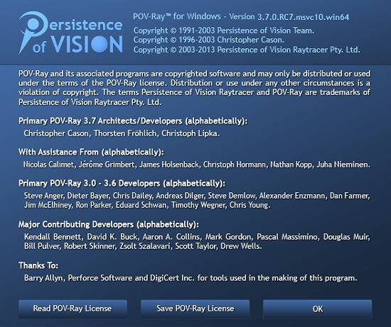 POV-Ray v3.7 が RC6 から RC7 にバージョンアップした | KOKAのつぶやき