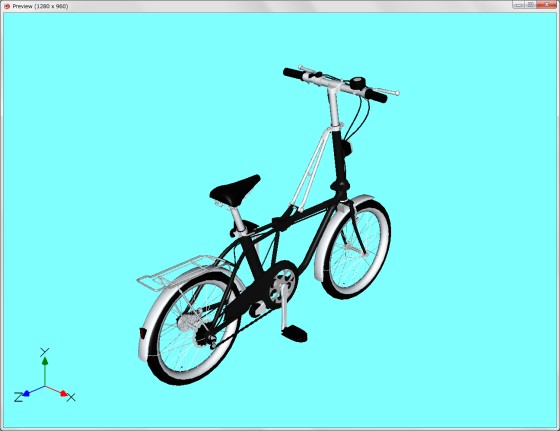 CadNav.comからダウンロードした自転車の3Dモデリングデータ、"Womens City Bike" | KOKAのつぶやき