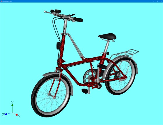 CadNav.comからダウンロードした自転車の3Dモデリングデータ、"Womens City Bike" | KOKAのつぶやき