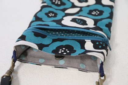 貴重品ポシェット【5】－ピンクとターコイズ | ゆらりか通信