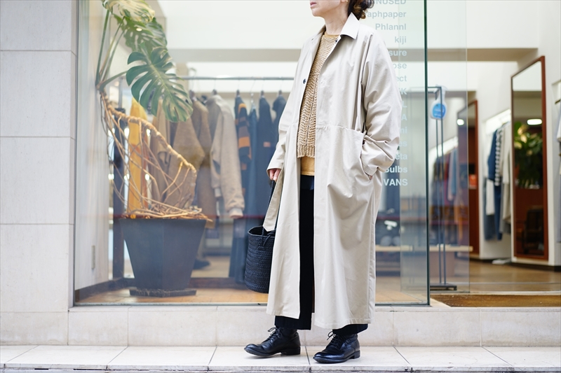 SUNSEA(サンシー)OVER COAT/Beigeを使ったスタイルサンプルのご紹介です。 | BALUCA JOURNAL