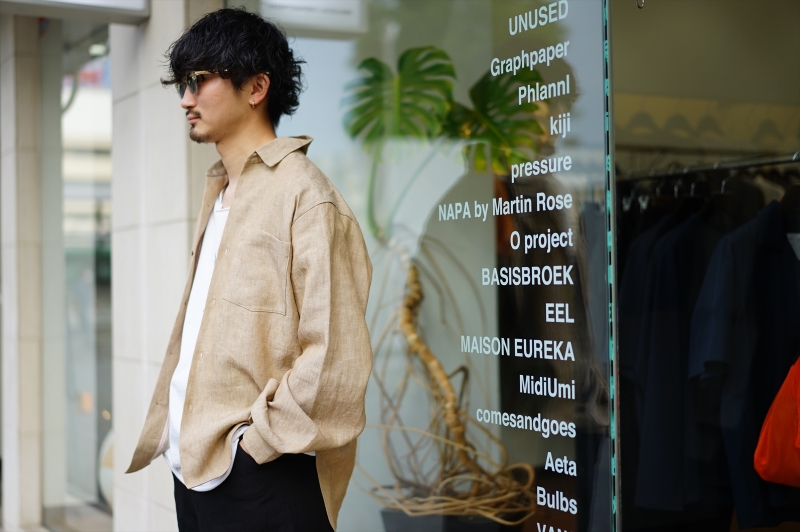 暑い時期にも重宝するリネン素材。SUNSEA(サンシー)の新作、BANGLADESH LINEN w/耳 JOHNNY D. SHIRTのご ...