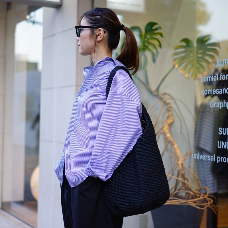 Aeta(アエタ)23SS Collectionの新作、 Paper Yarn Shoulder:L (PY09)/Natural/Black ...