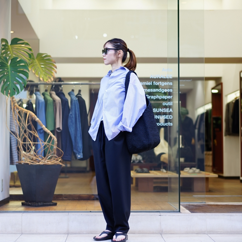 Aeta(アエタ)23SS Collectionの新作、 Paper Yarn Shoulder:L (PY09)/Natural/Black ...