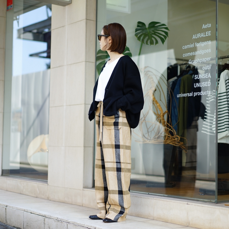 Graphpaper(グラフペーパー)High Density Cardigan(GM233-80061B)/Black のご紹介です ...