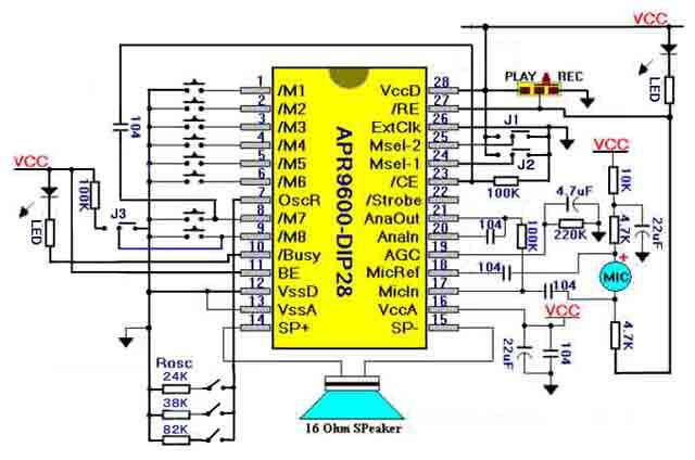 録音再生APR9600の試作 | 鉄道模型を楽しもう