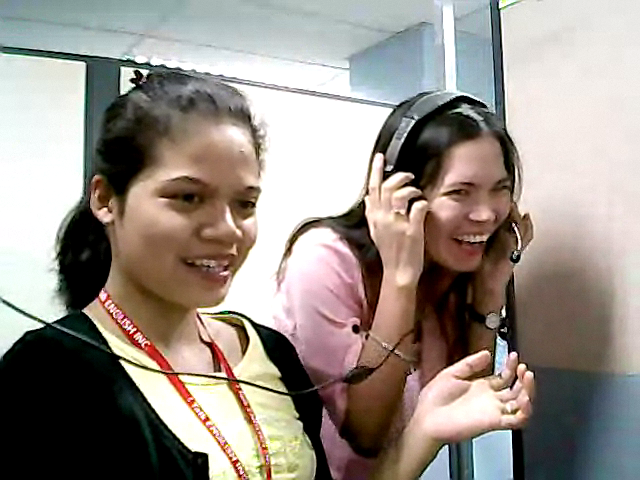 iTalk English School:Teacher Riza and April | My life and Working ( English,Rent room )