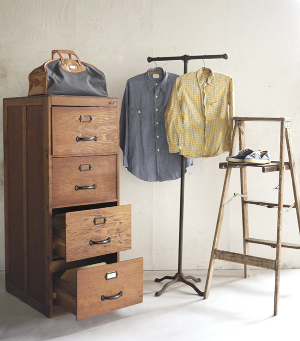 Antique File Cabinet & T-bar Clothes Rack . . | High and Old wholesale ...
