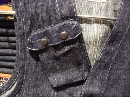 スカンクワークス（SKUNK WORKS）、アウトラストデニムベスト（13．5oz． OUTLAST ＆ SUGAR CANE FIBER ...