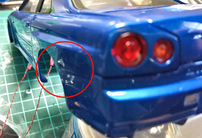 NISSAN SKYLINE GT-R V･specⅡ'00 (Bay Side Blue) 1/24 SCALE AOSHIMA Pre ...