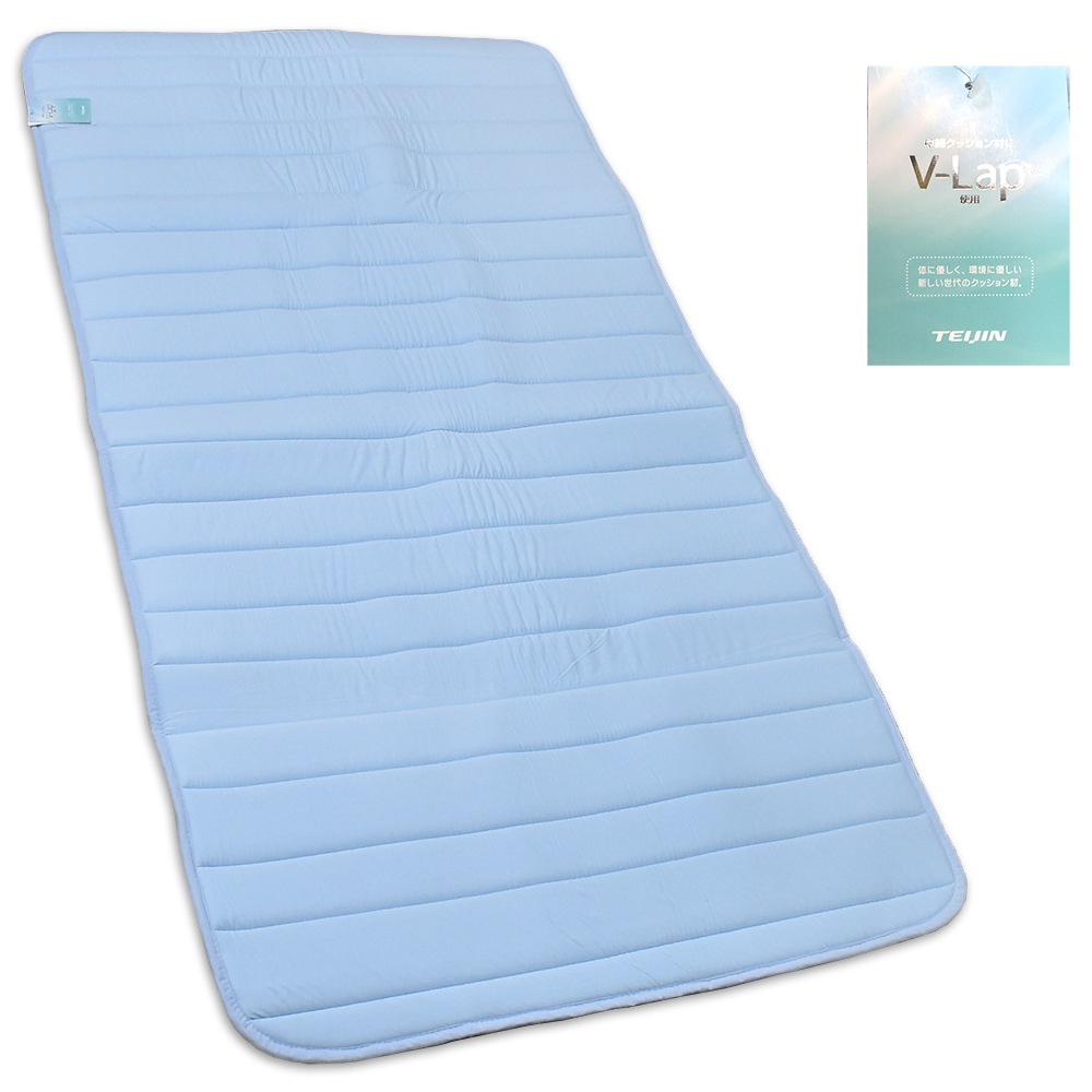 V-LapニットベッドパッドS シングルサイズ 高反発性、体圧分散性、高耐久性、高通気性を兼ね備えています | eふとんやさん.com/ふとん ...