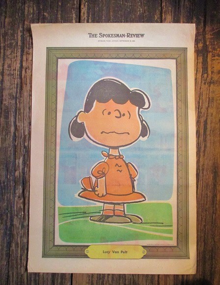 1968’S Vintage Peanuts Gang Sunday Comic Poster | インディヒナブログ | AMERICAN ...