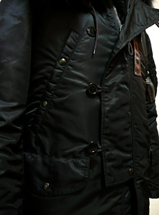 BUZZ RICKSONS×William Gibson BR11735 BLACK N-3B | Lua-Blog